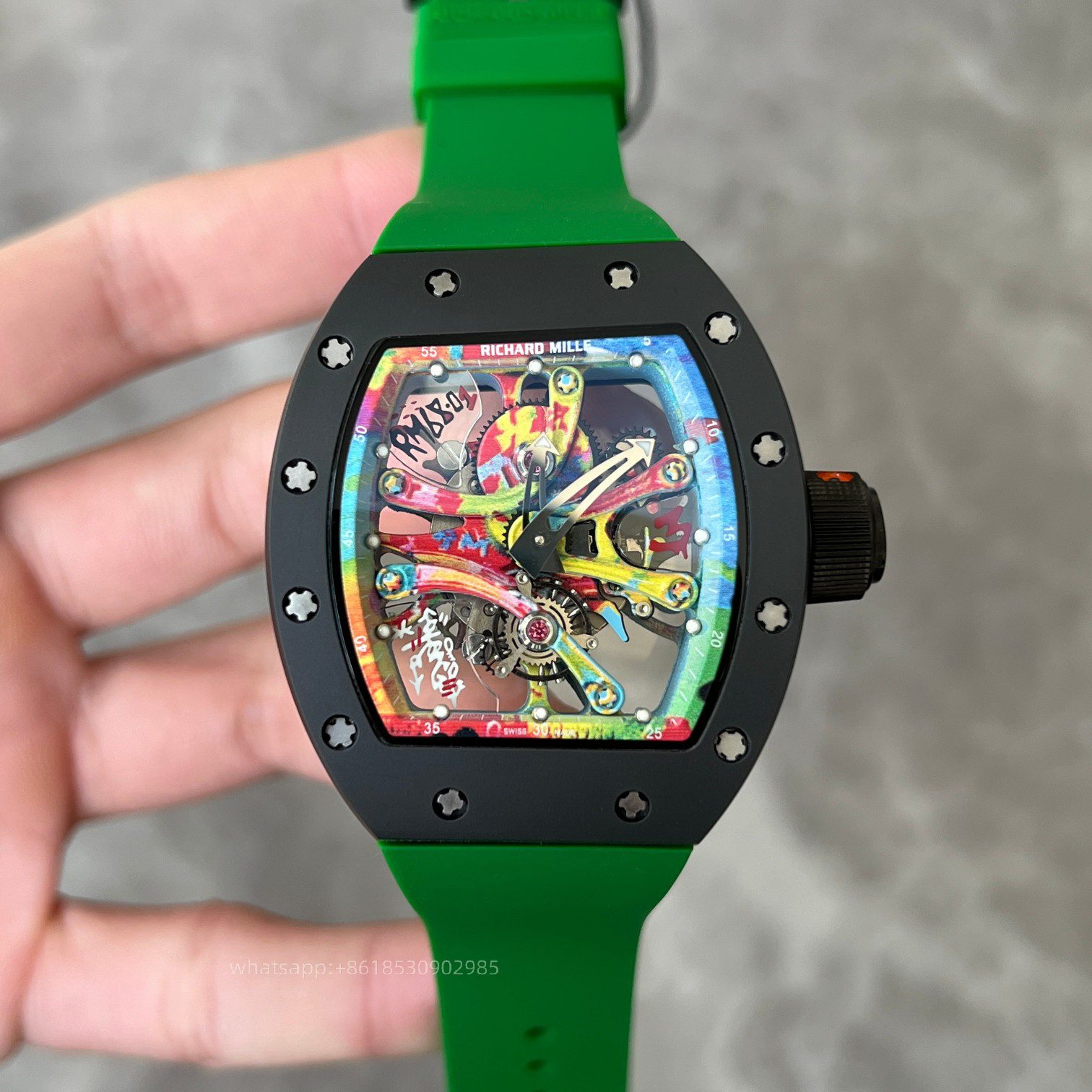 Richard Mille Mens Watch 49x41mm Automatic Mechanical Movement ...