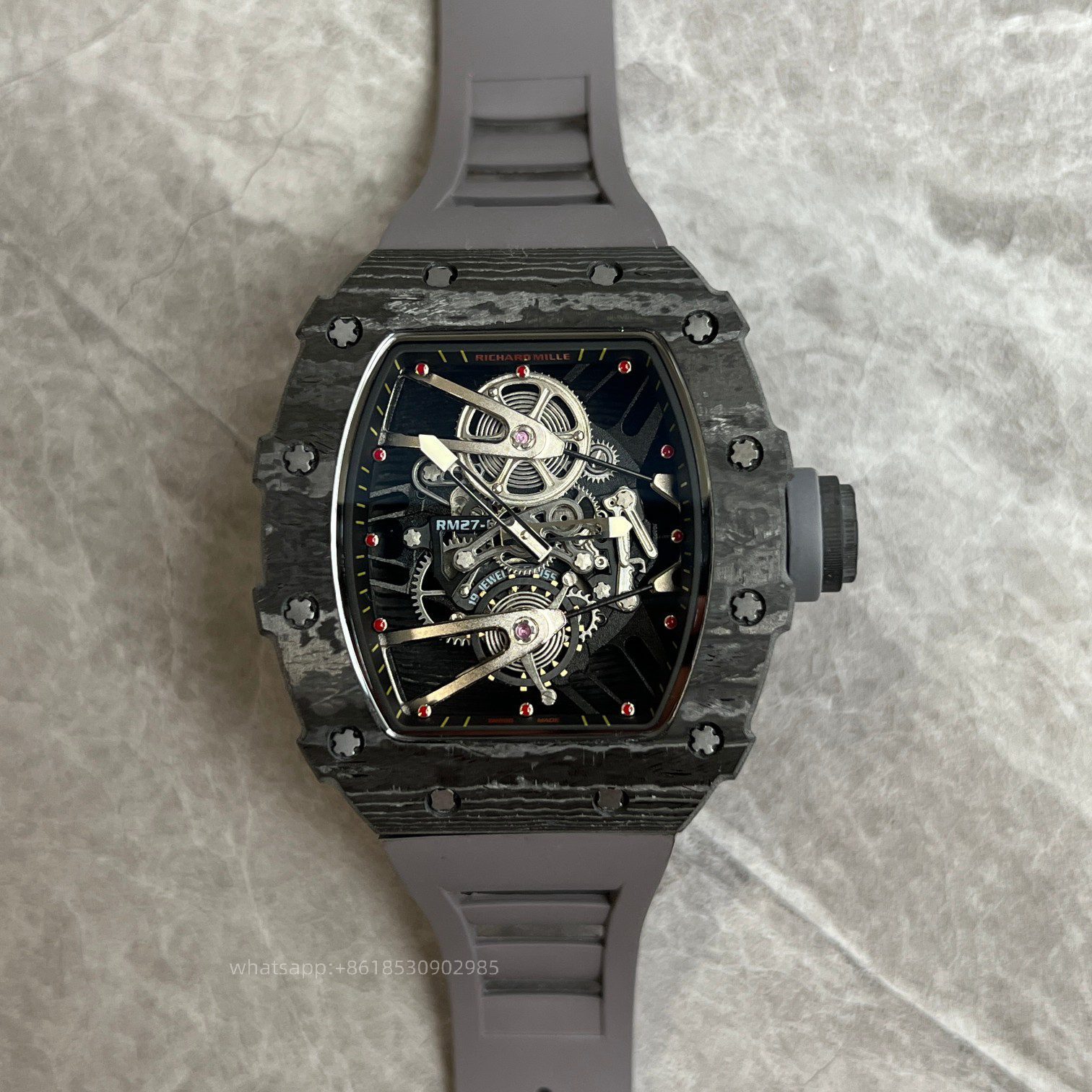 Richard Mille Mens Watch 50x43mm Automatic Mechanical Movement ...