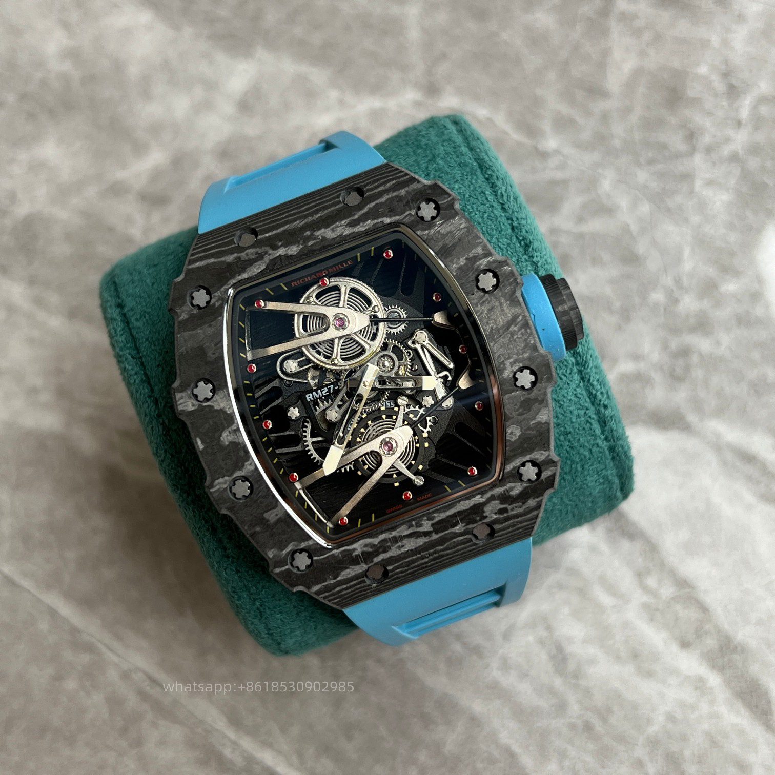 Richard Mille Mens Watch 50x43mm Automatic Mechanical Movement ...